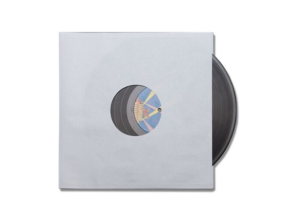 Bags Unlimited 12-Inch Polylined Paper Inner Record Sleeves White (100ct)