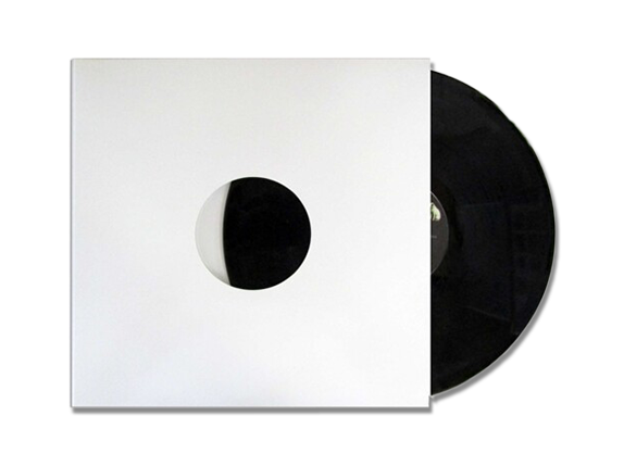 Buy Bags Unlimited 12-Inch White Vinyl Record Jacket w/ Die Cut Hole ...